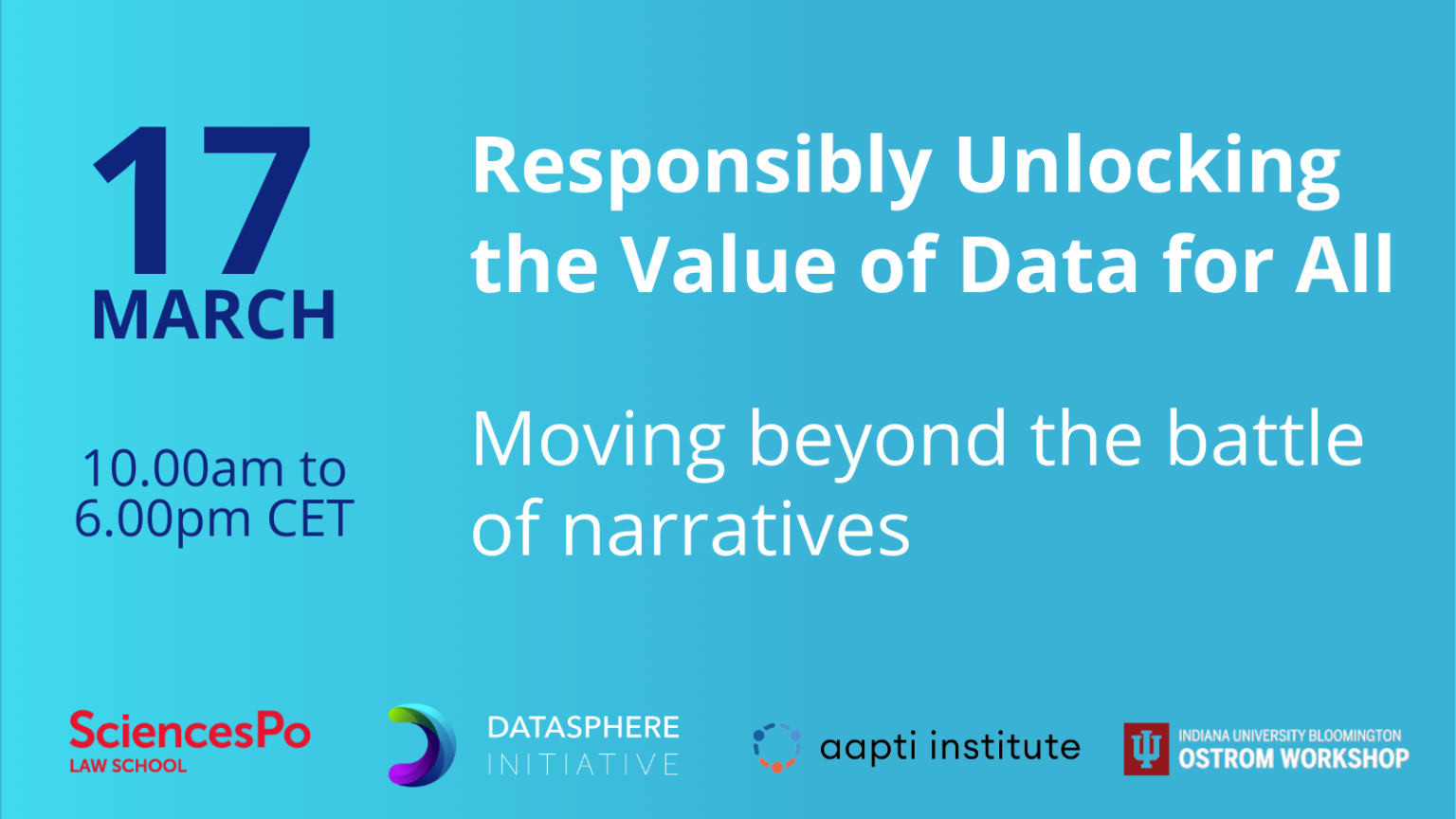 The Datasphere Initiative - Responsible unlocking the value of data for all